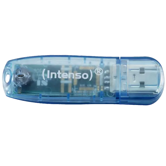 INTENSO USB Flash drive 4GB Hi-Speed USB 2.0, Rainbow Line plavi