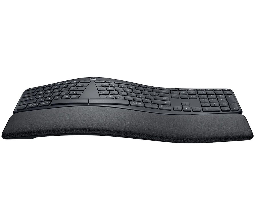 Logitech K860 Ergo tastatura, RF bežični + Bluetooth, SAD Međunarodna, Crna