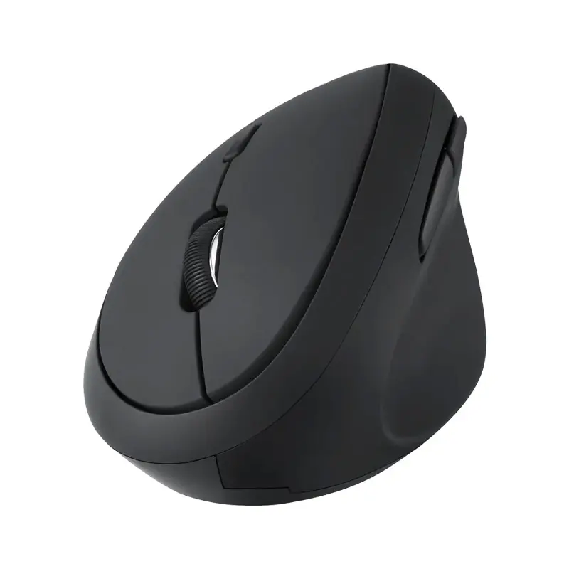 Vertikalni ergonomski bežični Miš E1 crni