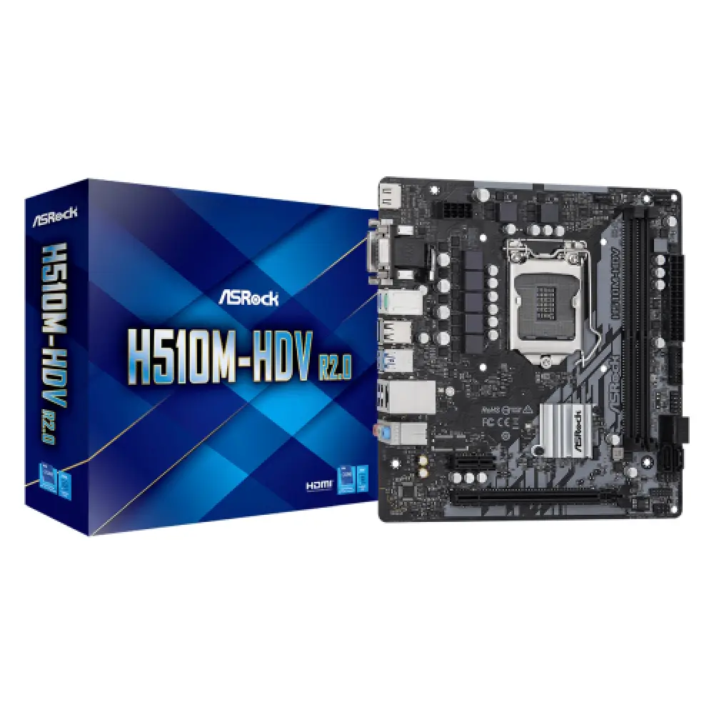 ASROCK Matična ploča s1200 H510M-HDV R2.0 90-MXBG20-A0UAYZ crna