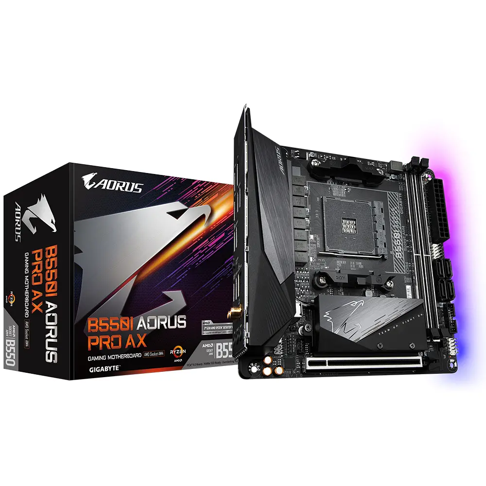 Gigabyte B550I AORUS PRO AX AMD B550 Socket AM4 mini ITX