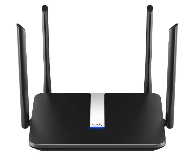 CUDY Wi-Fi VPN ruter WR2100 WiFi Gigabit OpenWRT crni