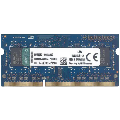 Kingston CL11 KVR16LS11/4 SODIMM DDR3 RAM memorija, 4 GB, 1600 MHz, CL11, 1,35 V