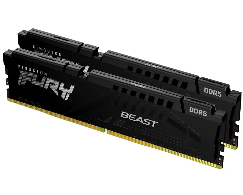 KINGSTON RAM Memorija Fury Beast DIMM DDR5 64GB (2x32GB kit) 5200MT/s KF552C40BBAK2-64 RGB