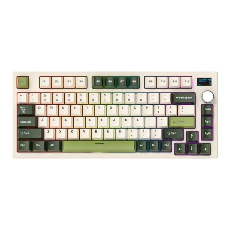 FANTECH Tastatura Mehanička Gaming MK910 RGB Vibe Maxfit 81 Milky Matcha Wireless (Yellow switch)