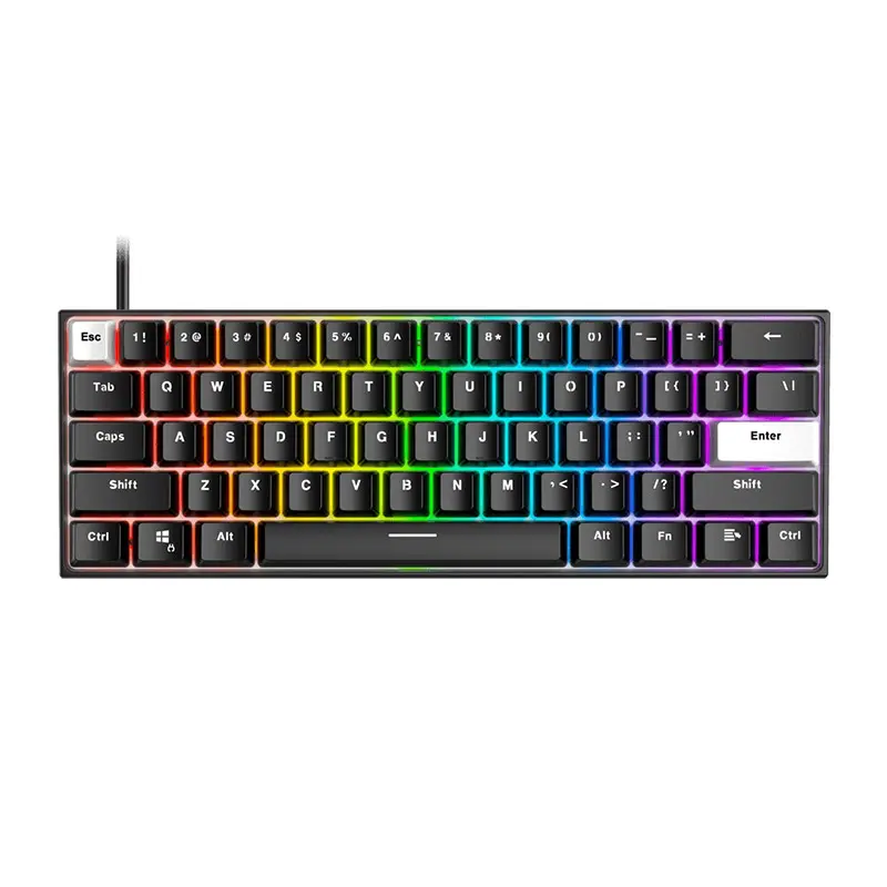 FANTECH Tastatura mehanička Gaming MK857 RGB Maxfit61 FROST crna (blue switch)