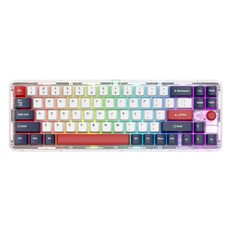 FANTECH Tastatura Mehanička Gaming MK911 RGB Vibe Maxfit 70 London Tour Wireless (Yellow switch)