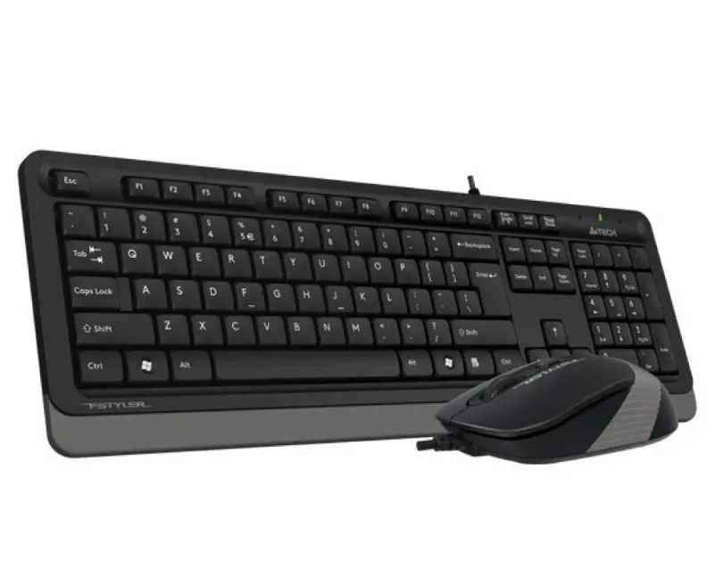 A4 TECH USB US tastatura + USB miš F1010 FSTYLER sivi set