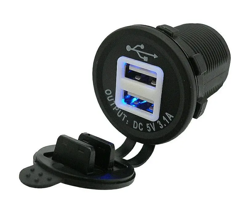 CARCO Punjač za vozila sa 2 USB ulaza crni