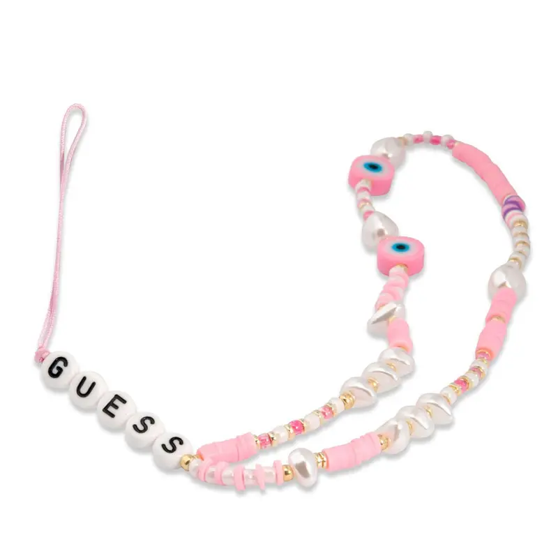 Vezica za mobilni Strap Beads Shell Pink