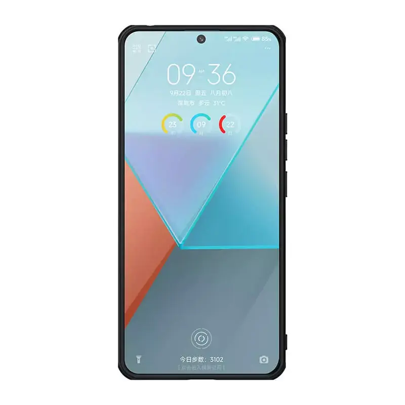 NILLKIN Maska za telefon Super Frosted Shield Pro za Xiaomi Redmi Note 13 Pro crna