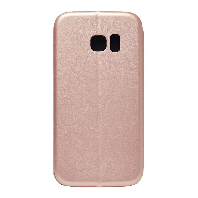 TERACELL Maska za telefon na preklop Flip Premium za Samsung S7 Edge/ G935 roze zlatna
