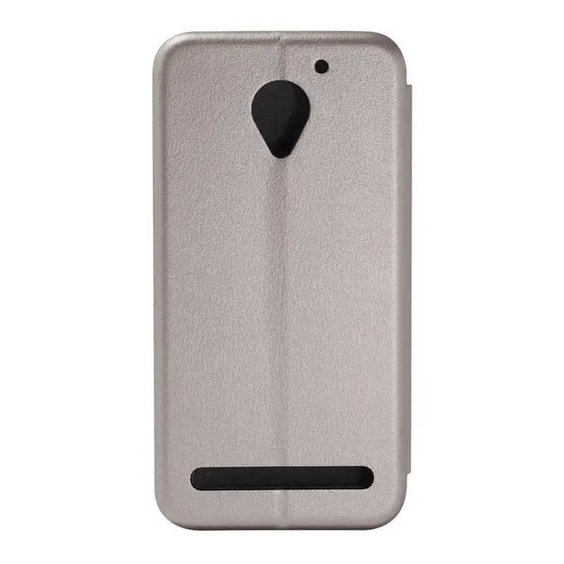 TERACELL Maska za telefon na preklop Flip Premium za Lenovo Vibe C2 srebrna