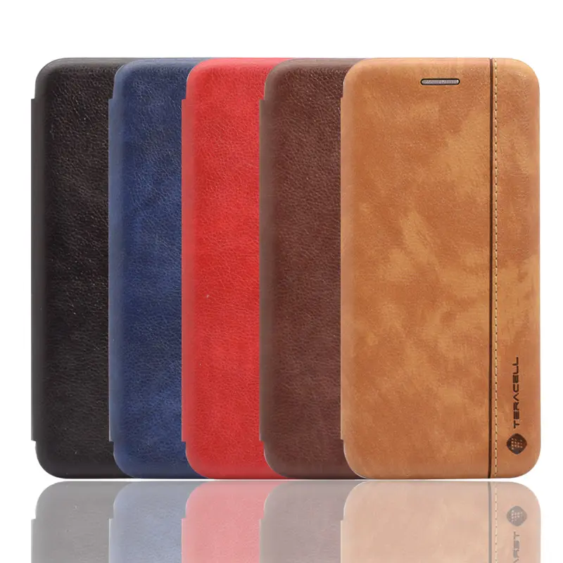 TERACELL Maska za telefon na preklop Leather za Samsung Note 10 Lite/ N770F/ A81/A815F plava