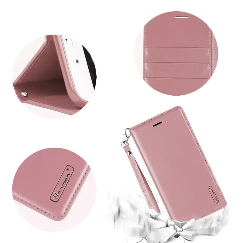 HANMAN Maska za telefon na preklop Minor za Samsung A8 Plus/ A730 (2018) roze