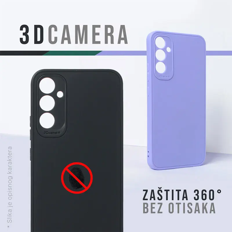 Maska za telefon 3D Camera za Samsung A05/ A055F crna