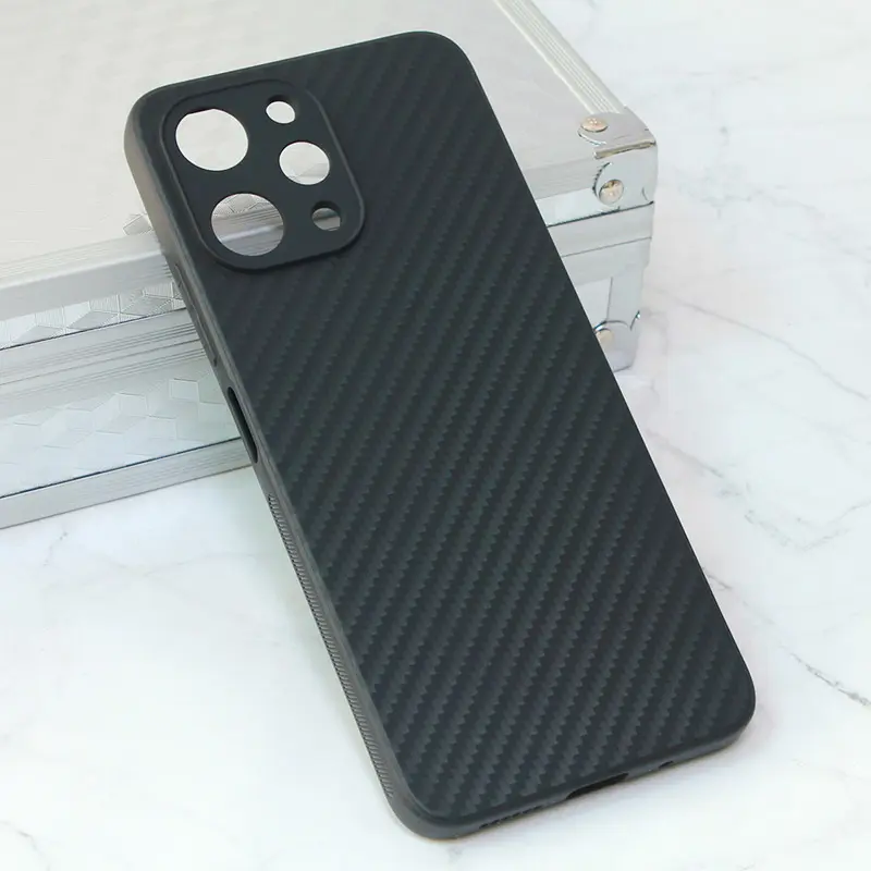 Maska za telefon Carbon fiber za Xiaomi Redmi 12 crna