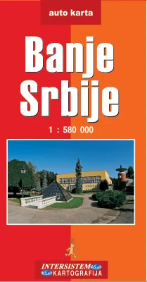 Banje Srbije - auto karta