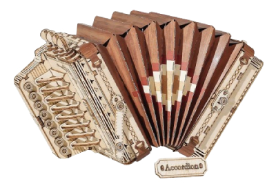 3D Puzla - Wooden, Accordion