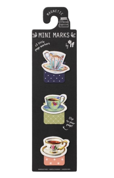 Bukmarker - Magnetic Mini Mark, Tea Cups