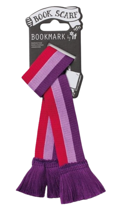 Bukmarker - Book Scarf, Pink & Purple