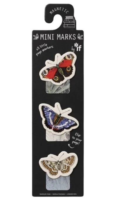 Bukmarker - Magnetic Mini Mark, Butterflies