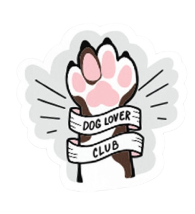 Stiker - Dog lover, club