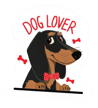 Stiker - Dog lover, jaza