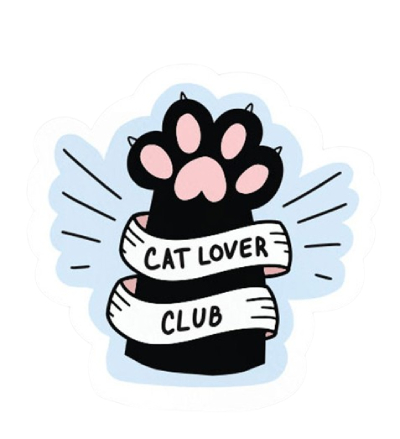 Stiker - Cat lover, club