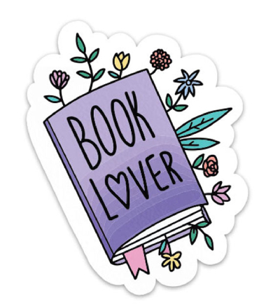 Stiker - Book lover, ljubičasti