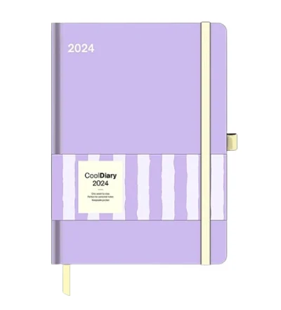 Agenda 2024 - Cool Diary, Lavender, 9x14 cm