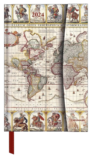 Agenda Magneto 2024 - Antique Maps 2024, 10x15 cm