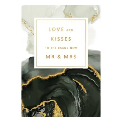 Čestitka - Gold Rush, Love And Kisses To The Brand New Mr&Mrs