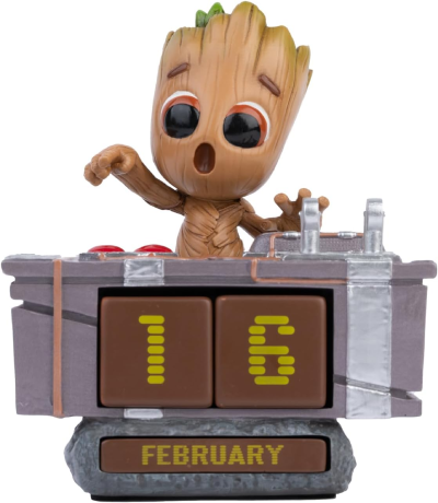 Kalendar Perpetual - Marvel Groot Death Button 3D