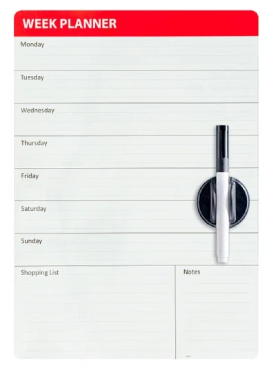 Magnetna tabla za frižider - Week Planner