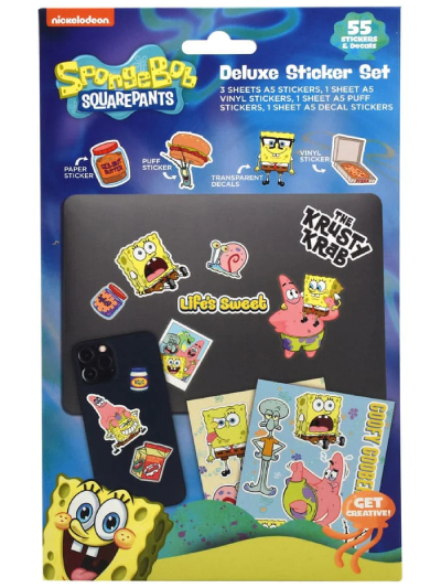 Stikeri set - Bubbles, Sponge Bob