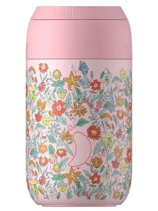 Šolja za poneti - Chilly's, Summer Sprigs, Blush Pink, 340ml