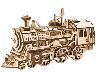 3D Puzla - Locomotive Wooden, Mechanical
