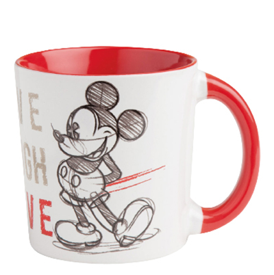 Šolja - Disney, Mickey Live Laugh Love, Red