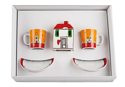 Komplet Espresso set 3 - Le Casette, Red