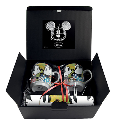 Komplet Coffee set 4 - Disney, Mickey and Minnie, Love Sweet Love, Green