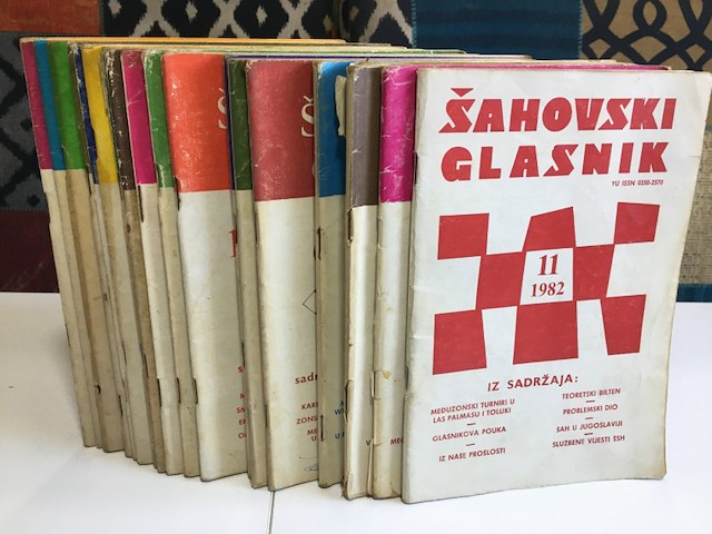 Šahovski glasnik 20 komada 1982-1989.