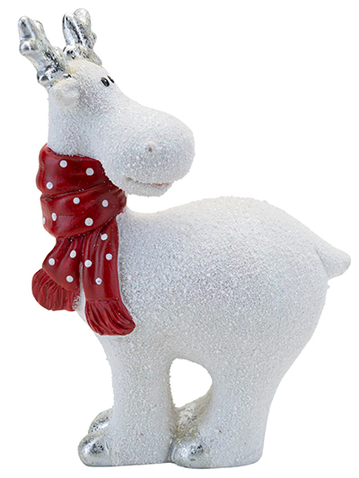 NG Figura - Standing Reindeer with Scarf