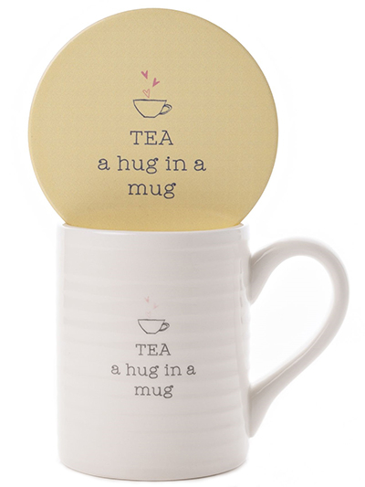 Šolja i podmetač set - Love Life, Tea Hug