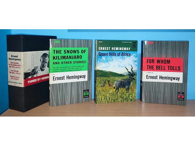 Tri knjige Hemingvej na engleskom Three Hemingway