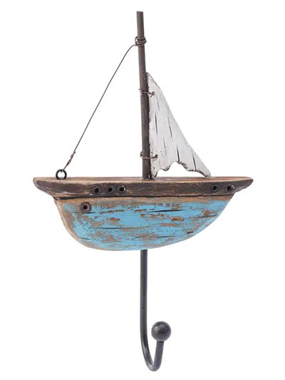 Držač za peškir - Wooden Sailing Boat