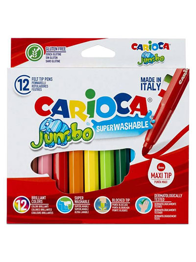 Flomaster set 12 - Carioca, Jumbo
