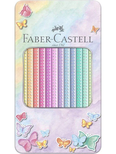 Drvene bojice set 12 - Faber-Castell, Grip, sparkle