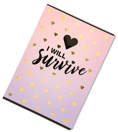 Sveska A4 - Little Things, I Will Survive, karo, 52 l