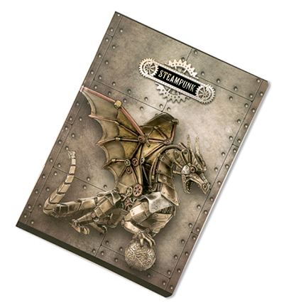 Sveska A4 - Steampunk, Dragon, dikto, 52 l